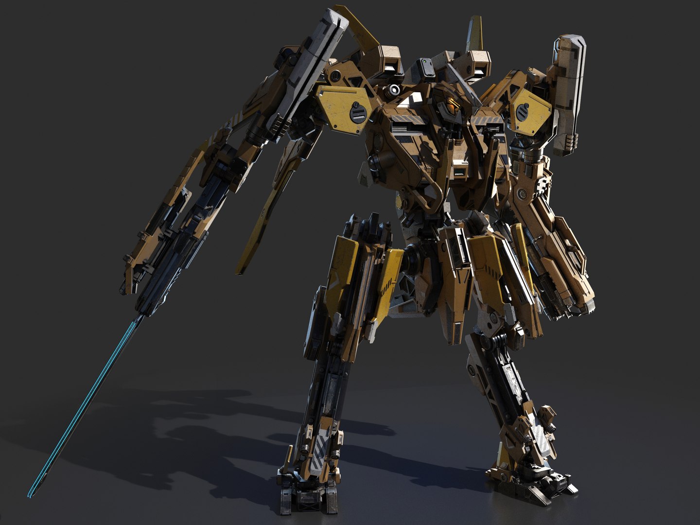 Mech Robot Model - TurboSquid 1671412