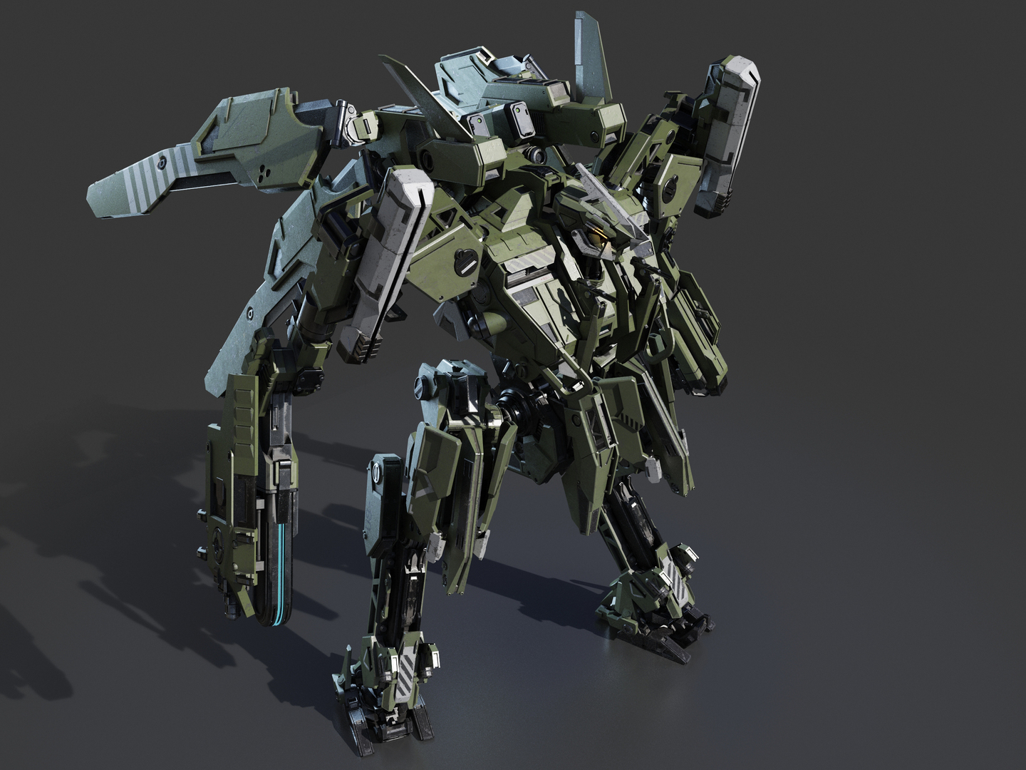 Mech robot model - TurboSquid 1671412