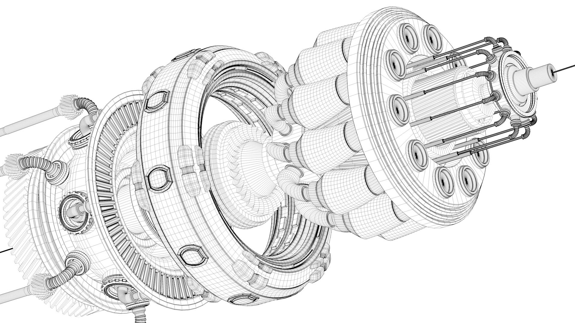 Mechanical Engine Motor Structure Sci-fi Engine 3D Model - TurboSquid ...