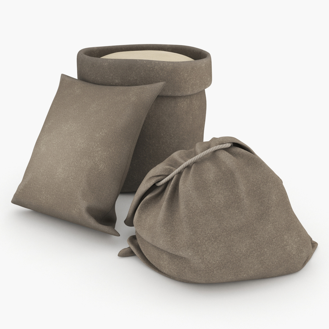 3D Set of Sackes - TurboSquid 1967213