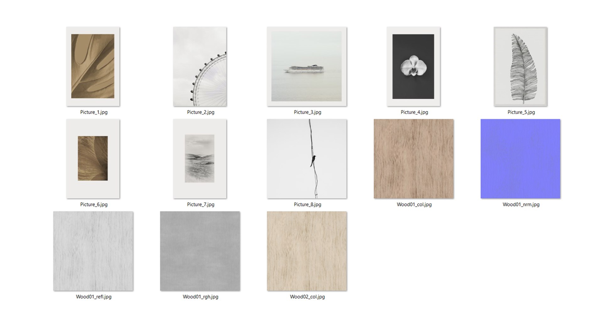 3D Picture Frames Set-304 model - TurboSquid 1866453