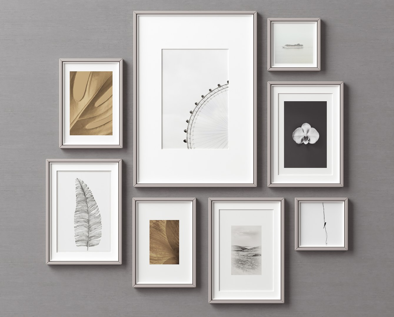 3D Picture Frames Set-304 model - TurboSquid 1866453