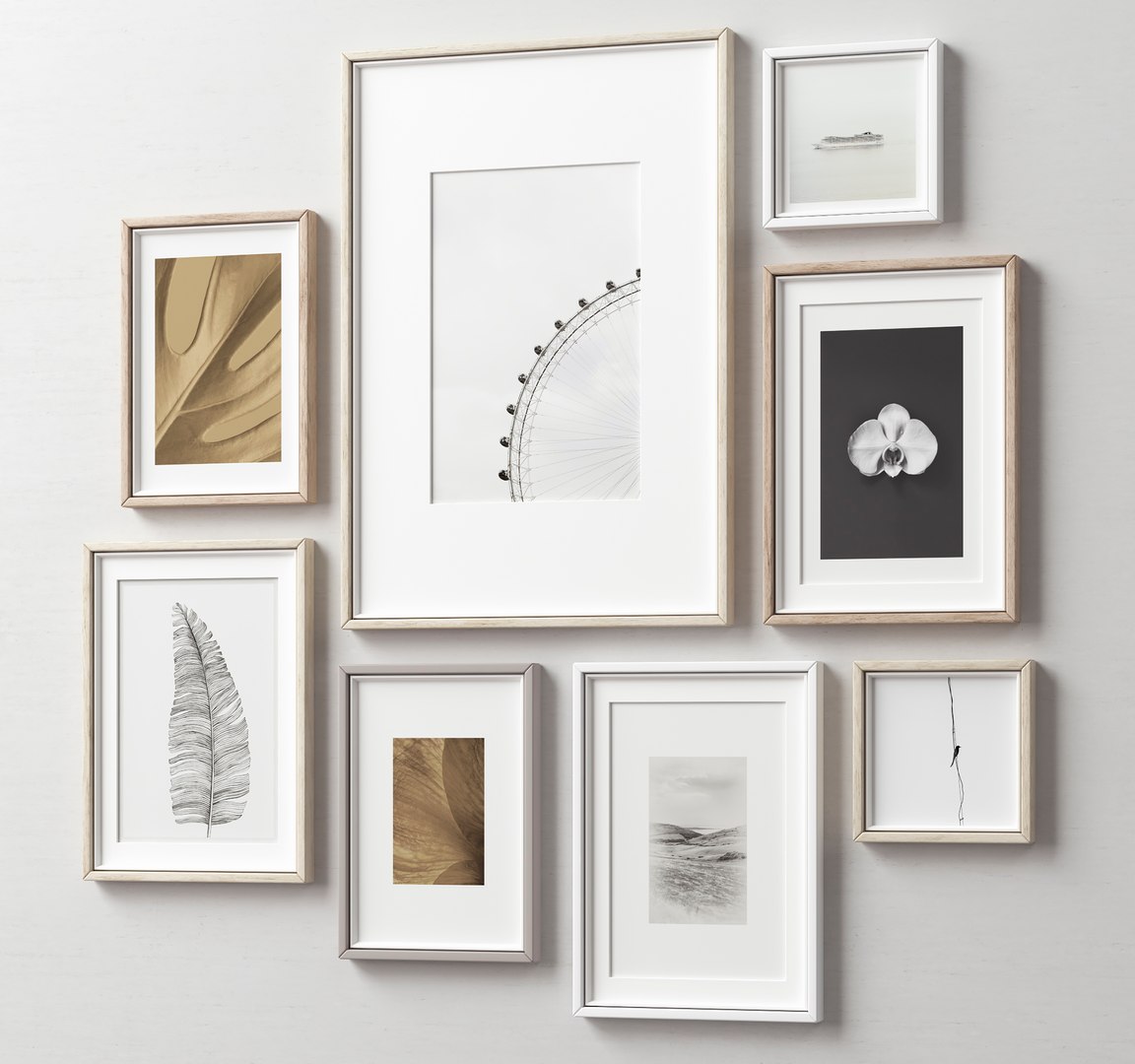 3D Picture Frames Set-304 model - TurboSquid 1866453