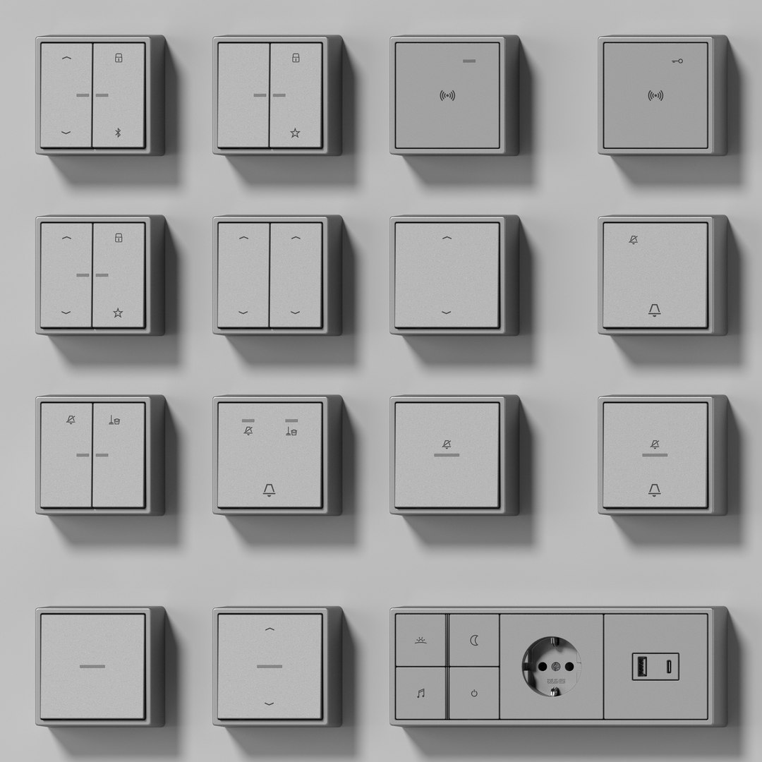 3D JUNG LS Cube FULL Collection 2017 Items Model - TurboSquid 1990781