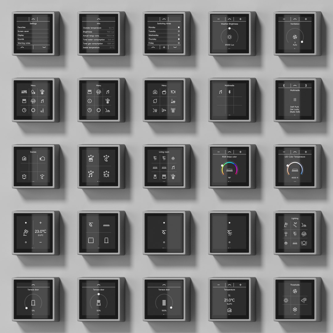 3D JUNG LS Cube FULL Collection 2017 Items Model - TurboSquid 1990781