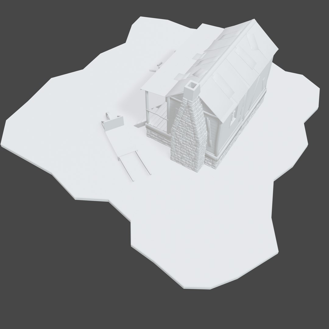 Old Cottage 3D Model - TurboSquid 1371344