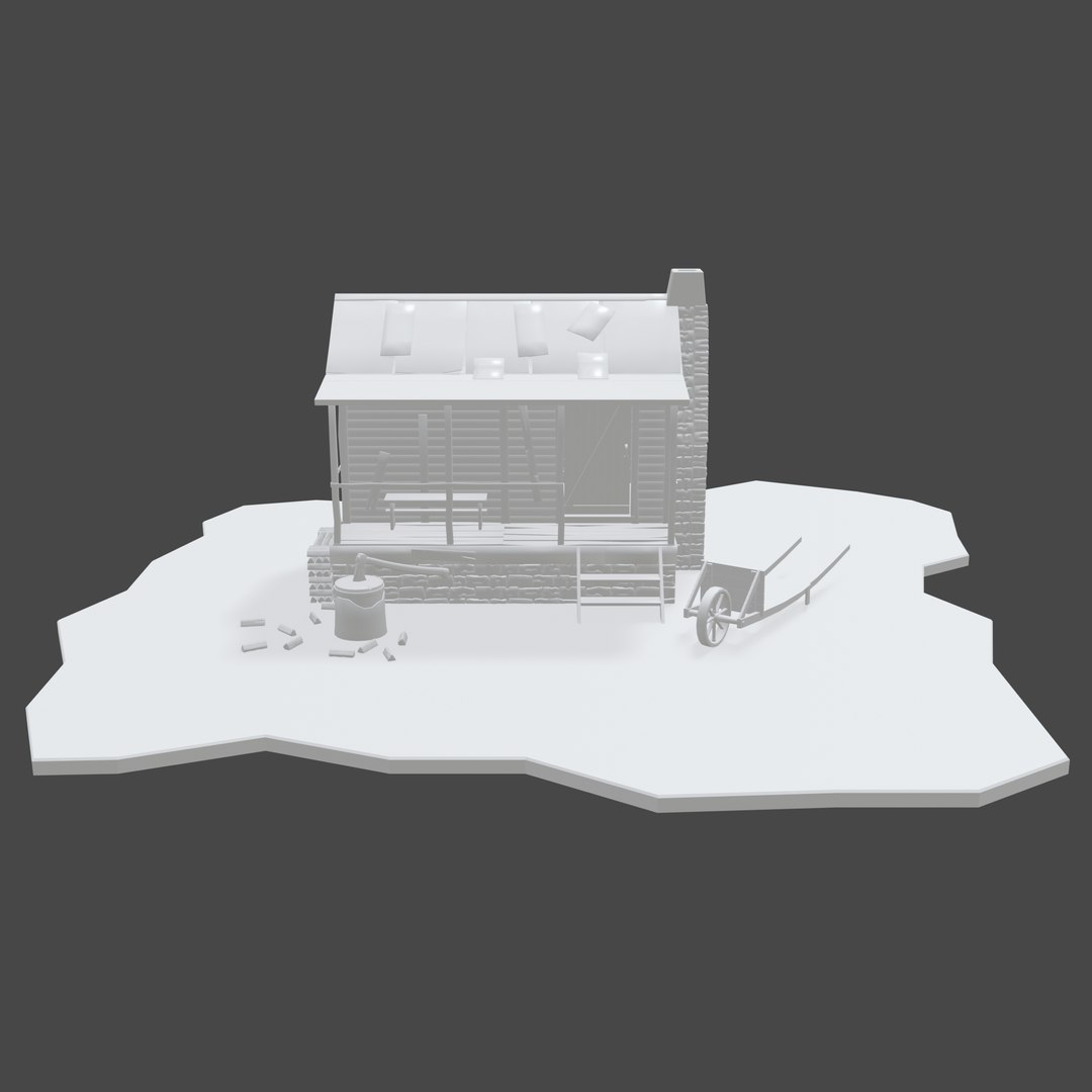 Old Cottage 3D Model - TurboSquid 1371344