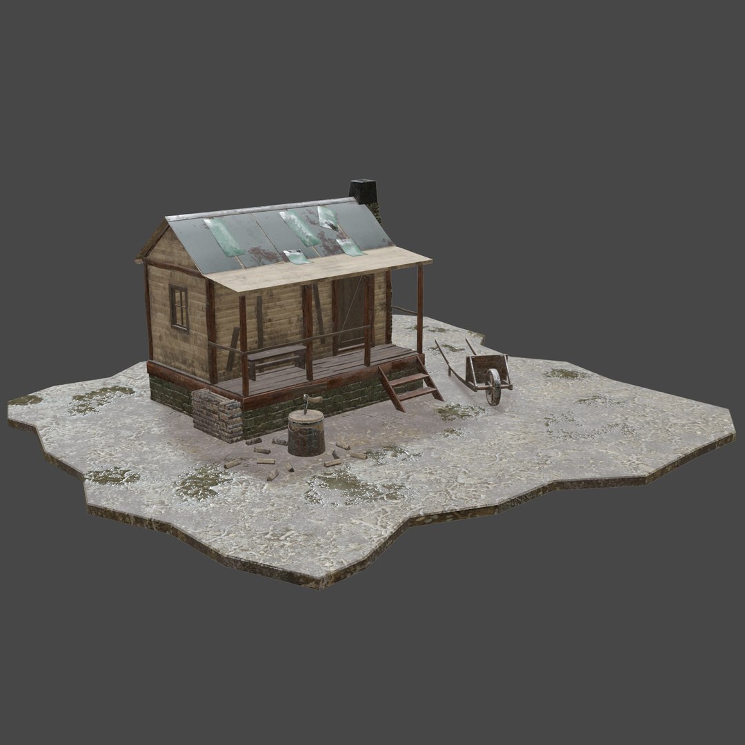 Old Cottage 3D Model - TurboSquid 1371344
