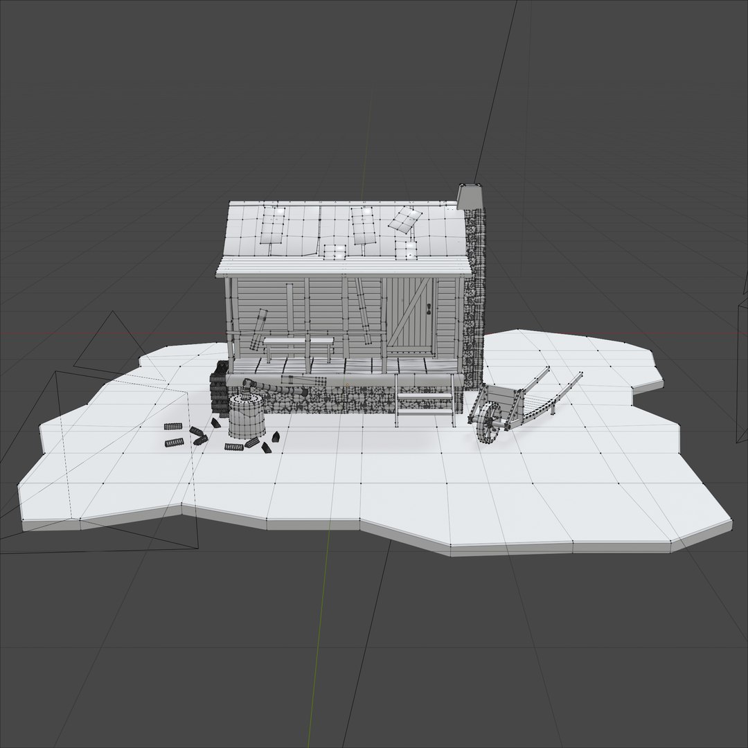 Old Cottage 3D Model - TurboSquid 1371344