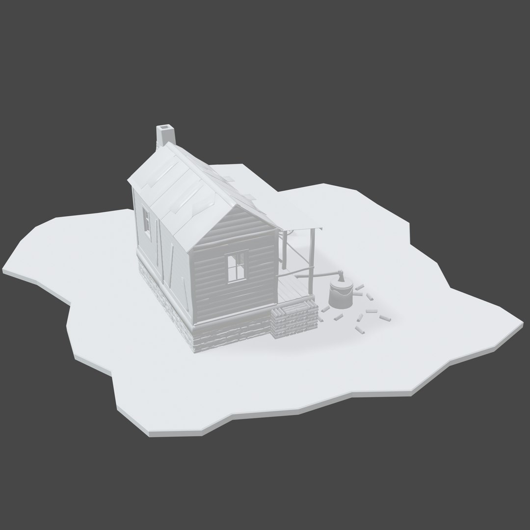 Old Cottage 3D Model - TurboSquid 1371344