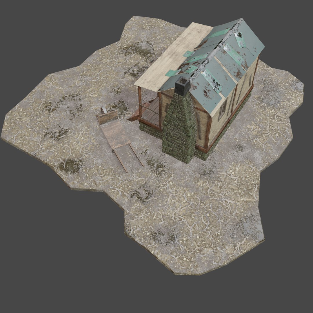 Old Cottage 3D Model - TurboSquid 1371344