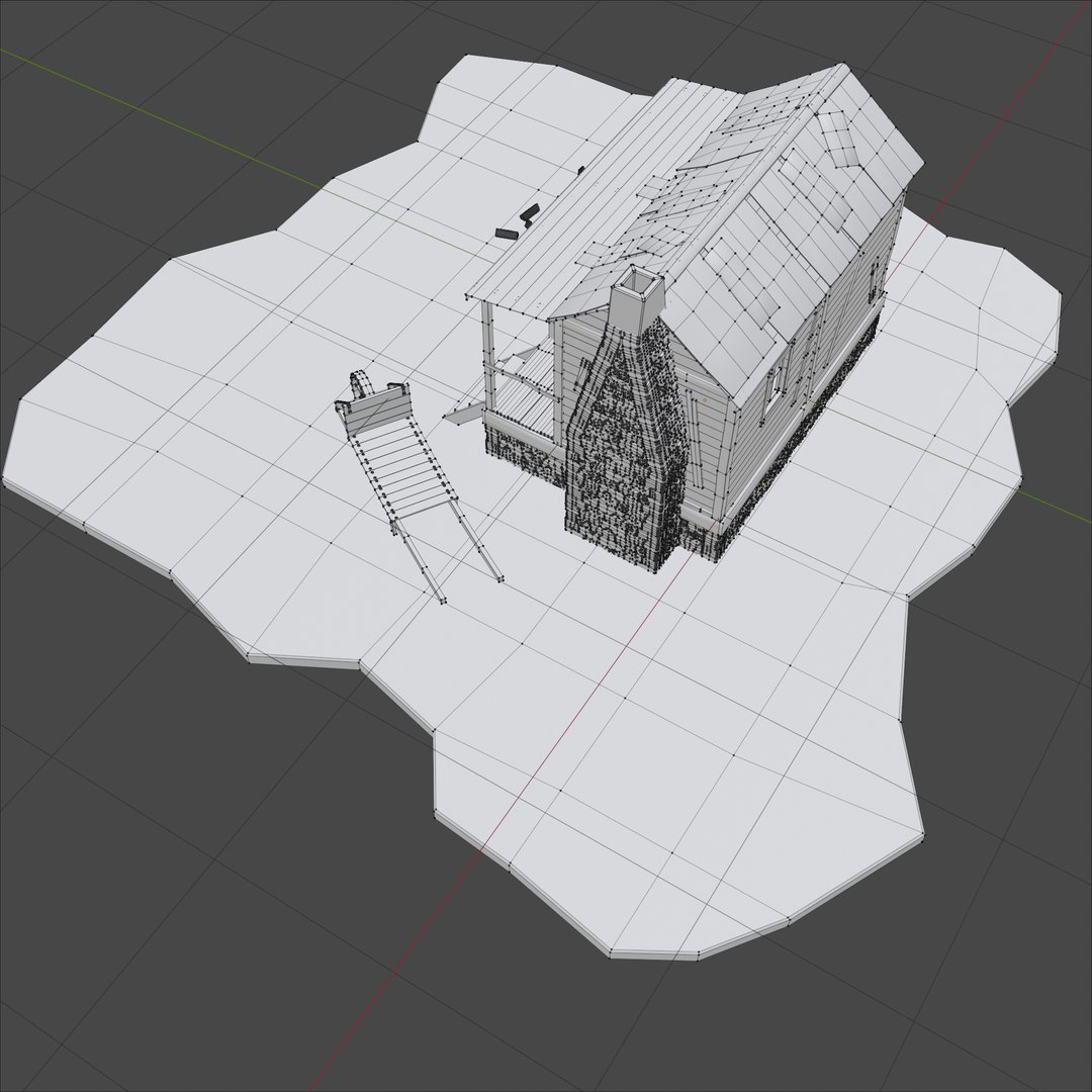 Old Cottage 3D Model - TurboSquid 1371344