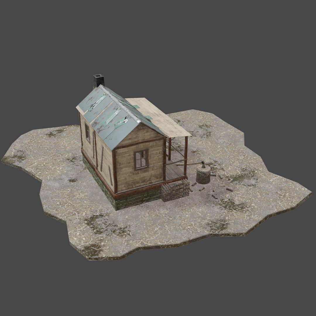 Old Cottage 3D Model - TurboSquid 1371344
