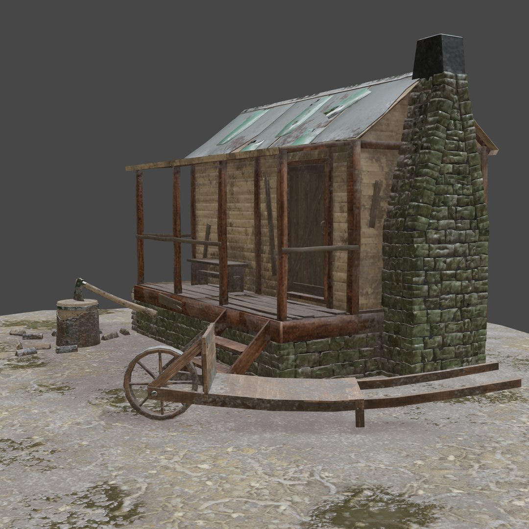 Old Cottage 3D Model - TurboSquid 1371344