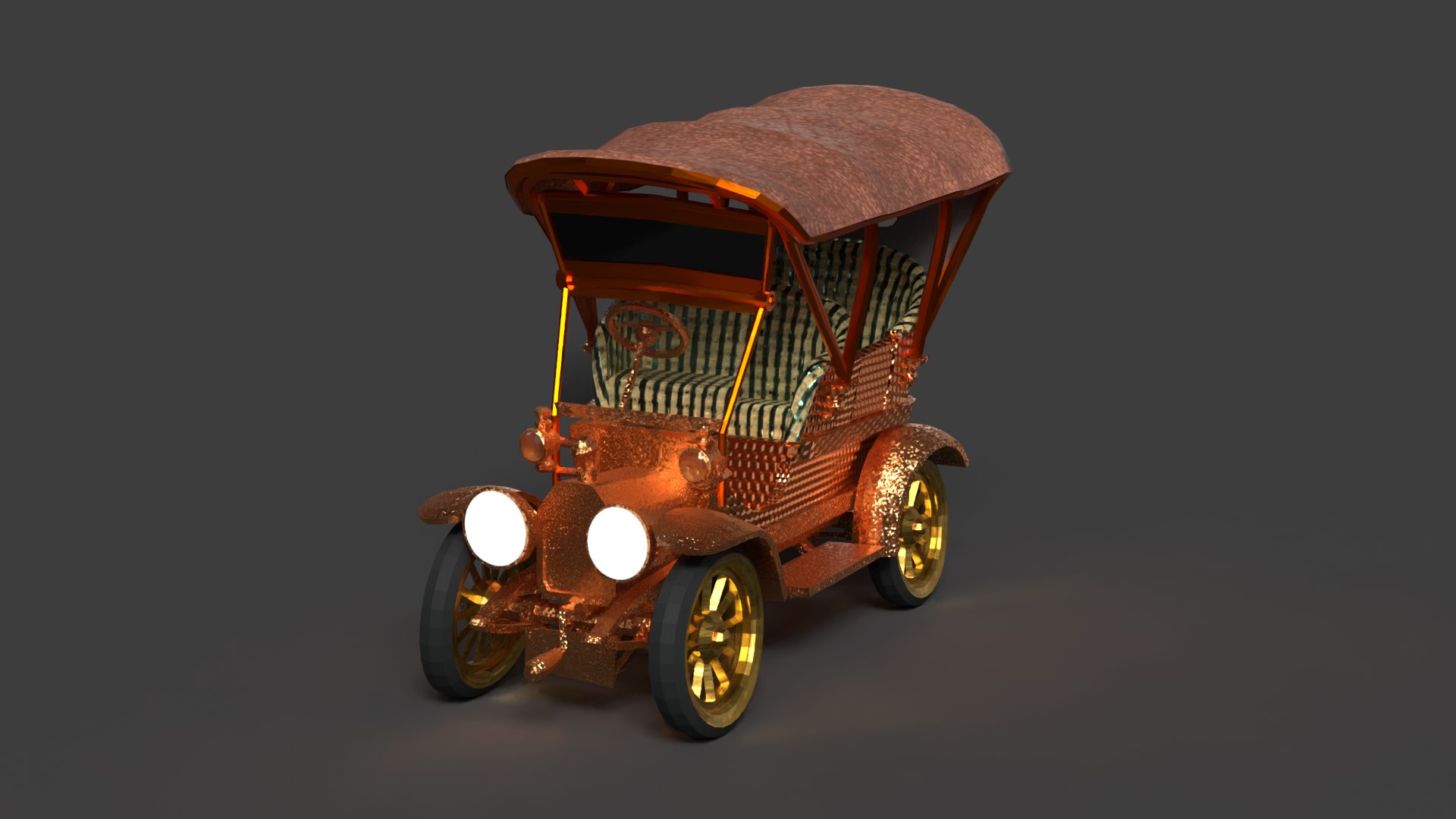 Chinese Vintage Car 3D Model - TurboSquid 2398388