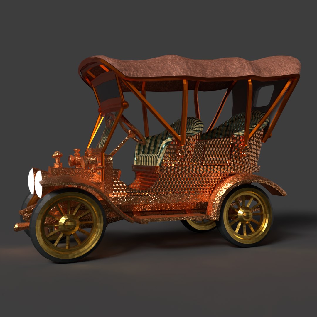 Chinese Vintage Car 3D Model - TurboSquid 2398388