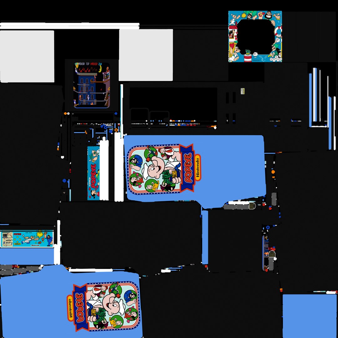 Popeye Arcade Cabinet Retro 3D Model - TurboSquid 2427221