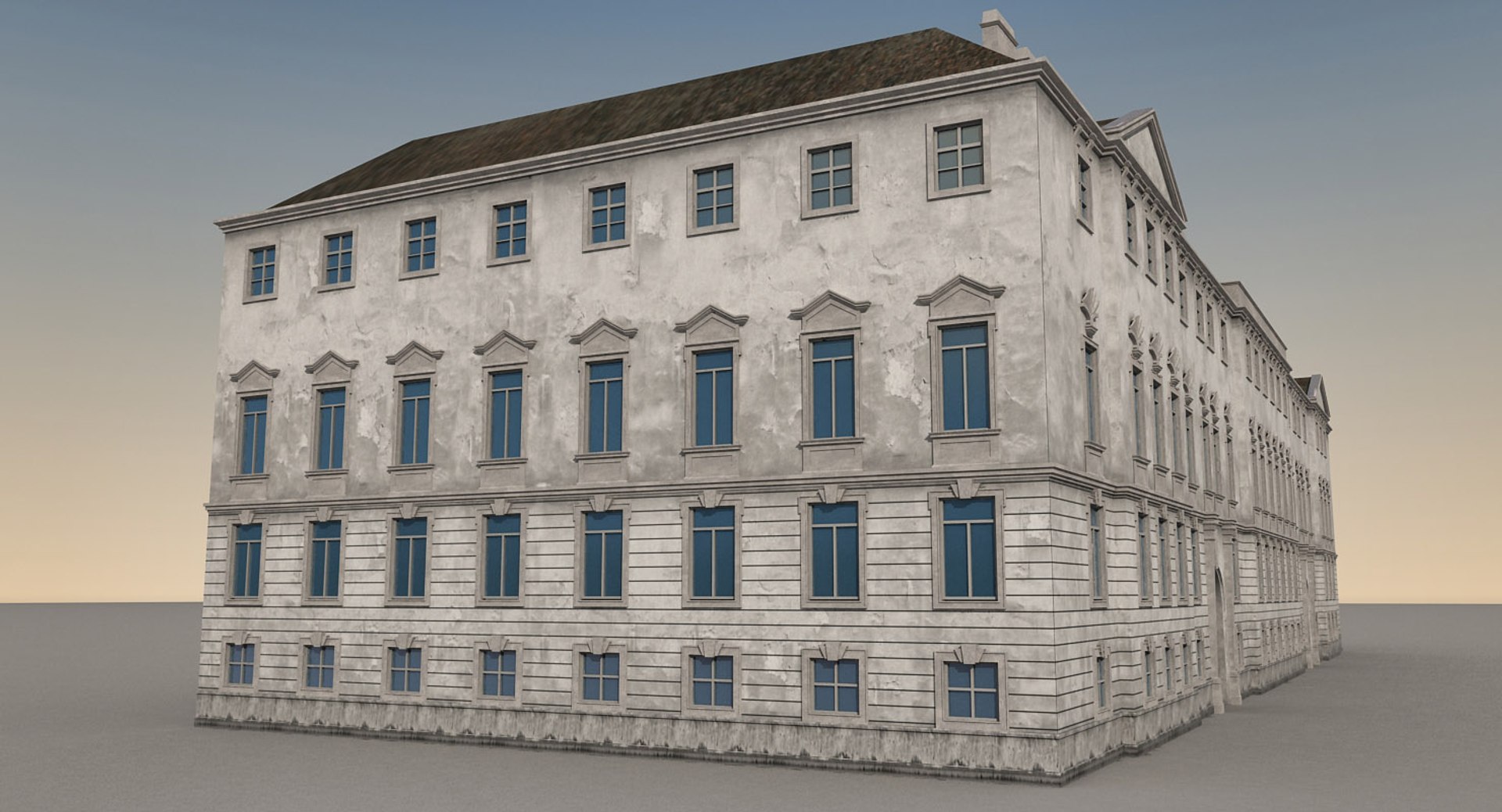 European Building Europe 3d Model