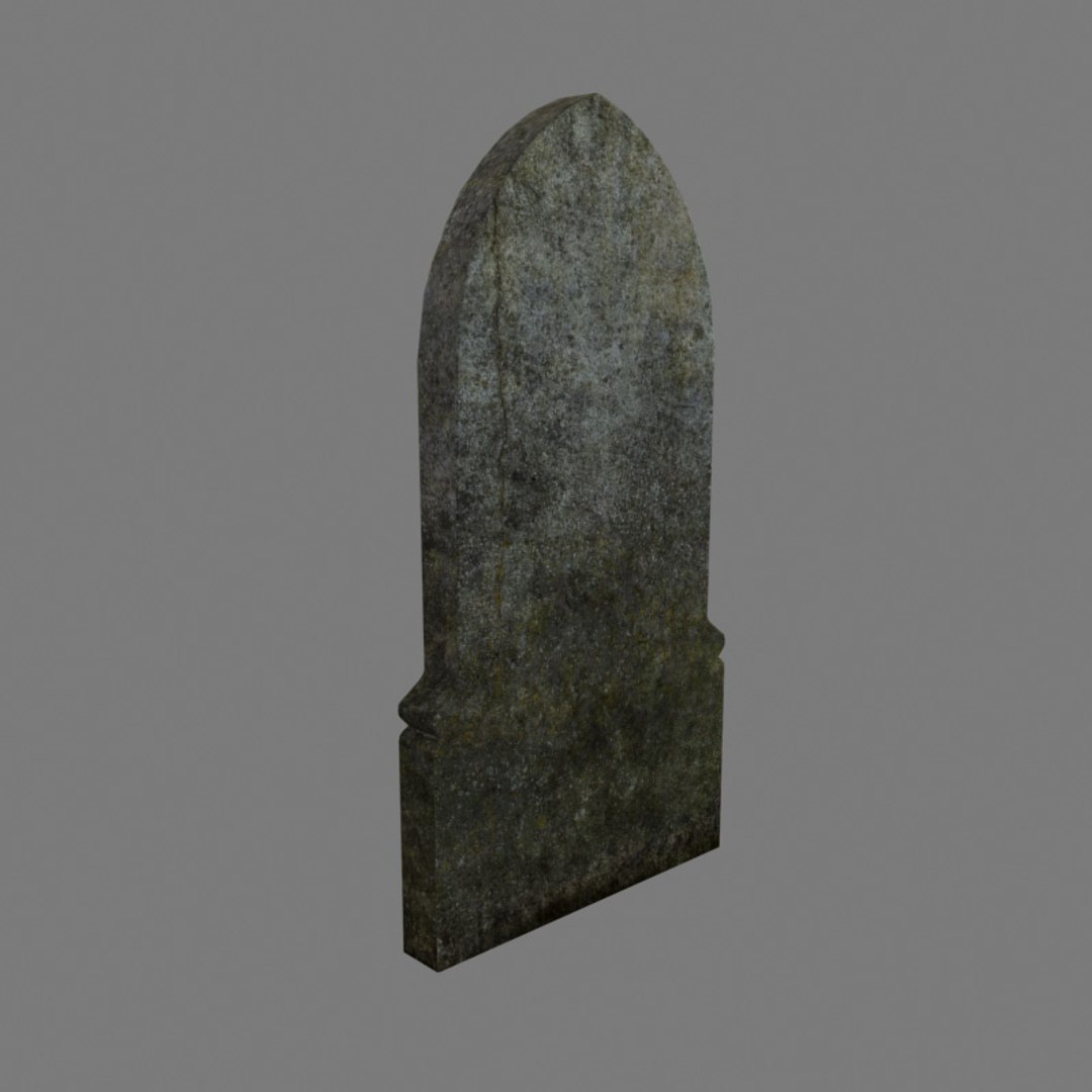 3d model grave gravestone stone