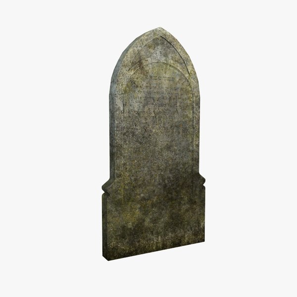 3d model grave gravestone stone