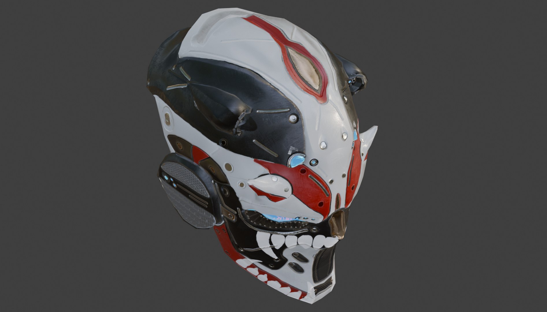3D Model Veil Of The Unspoken Ghost Mask - TurboSquid 2520049