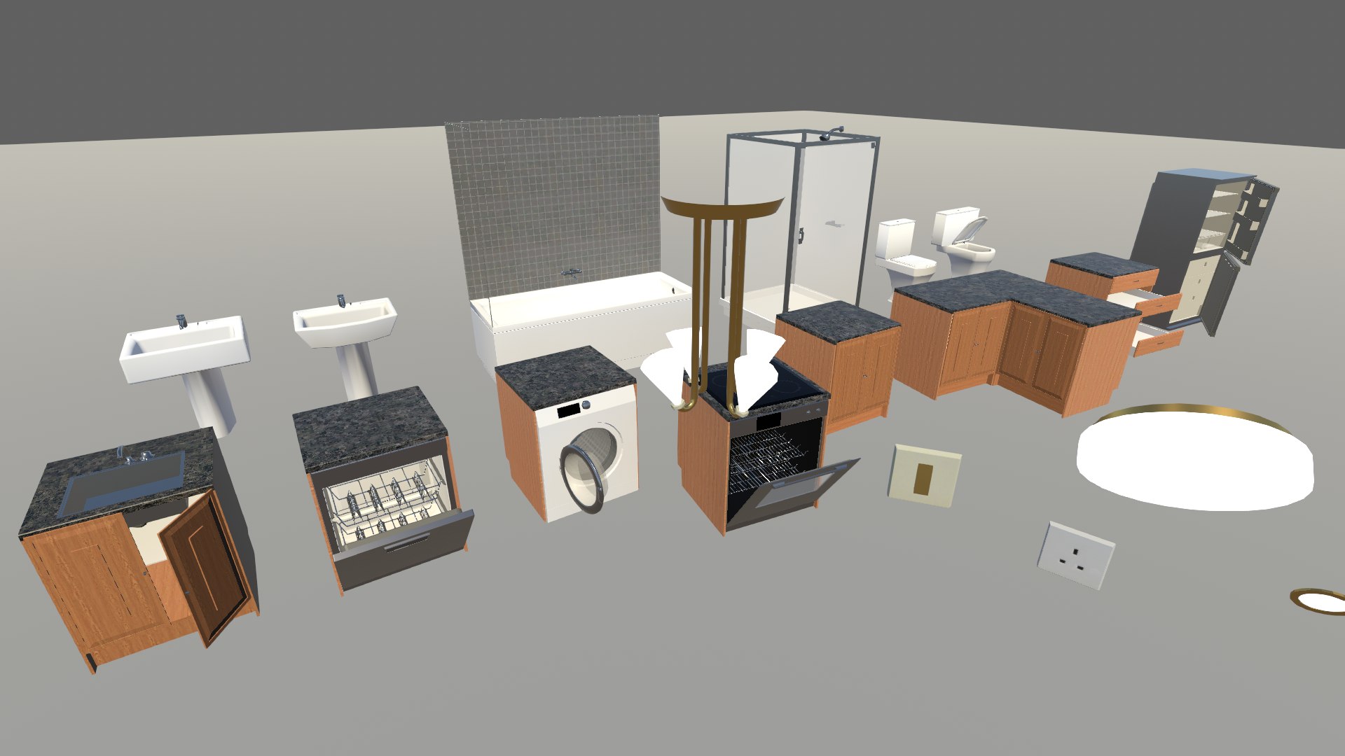 Free 3D Model Modular House Interior Buildings - TurboSquid 1602941