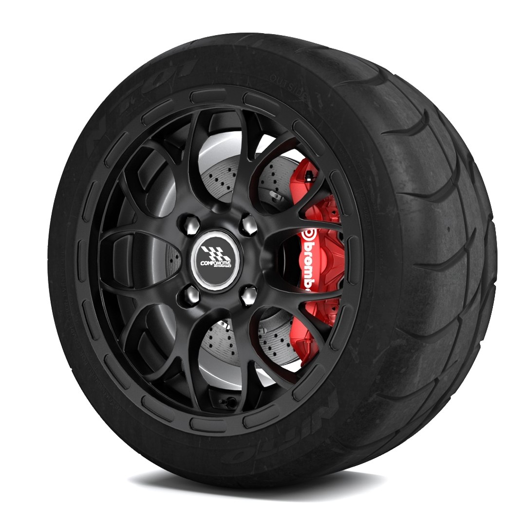 3dsmax Compomotive Cxr Rim Nitto