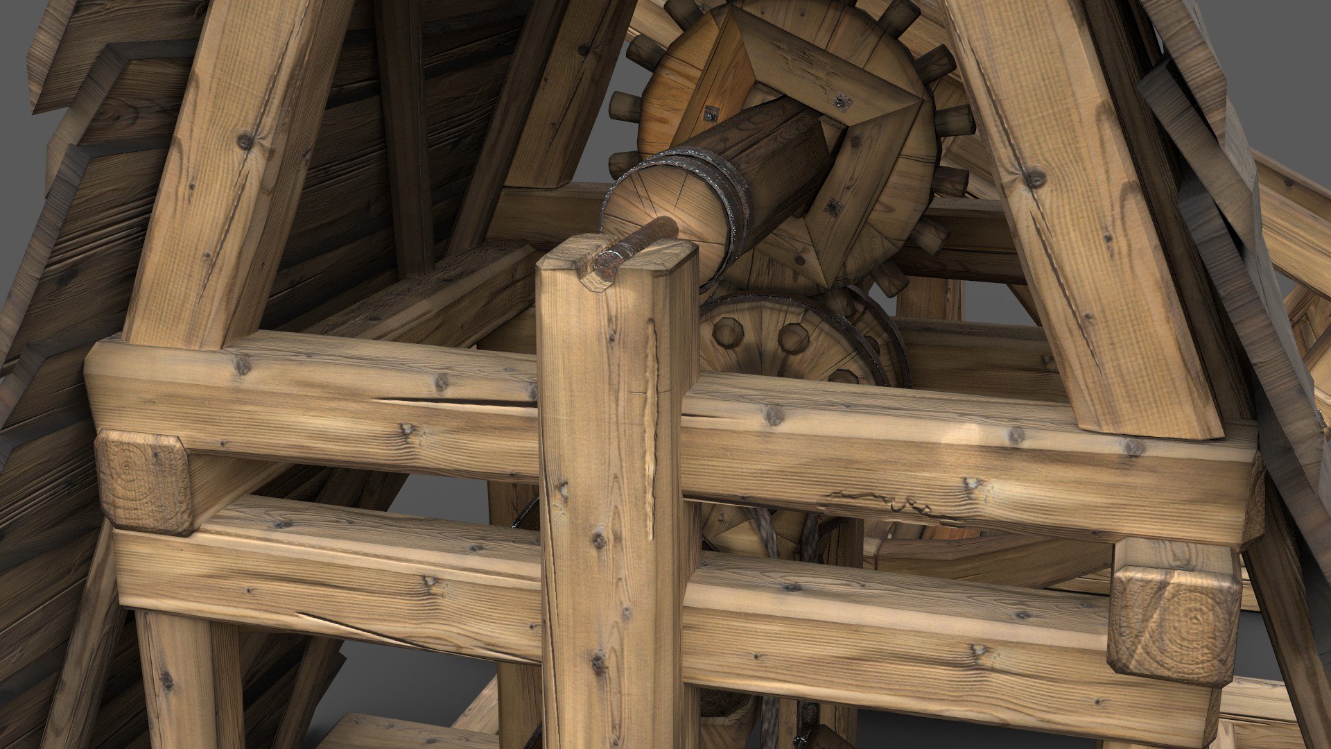 Medieval Gold Mining Machine 3D Model - TurboSquid 2145765