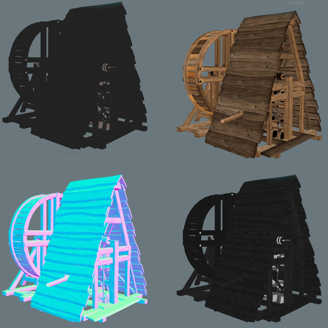 Medieval Gold Mining Machine 3D Model - TurboSquid 2145765