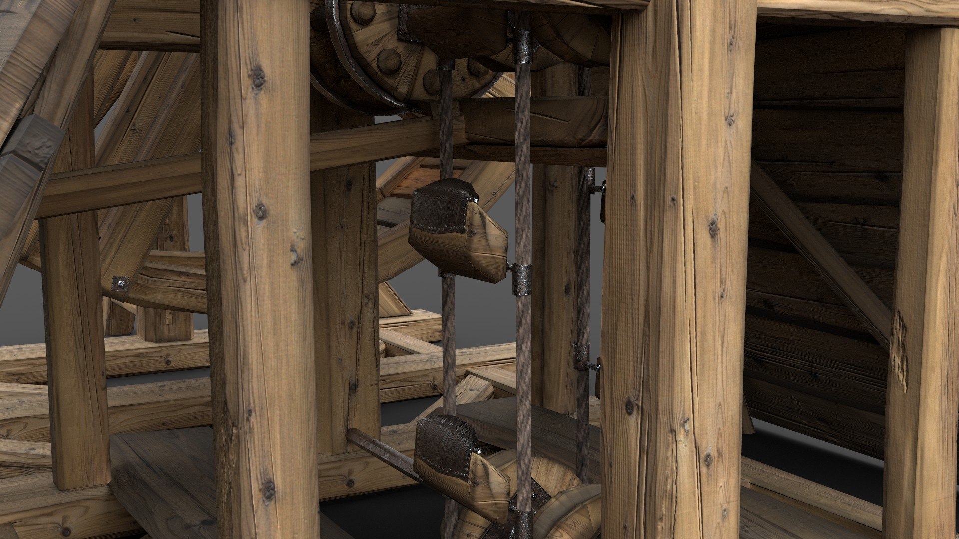 Medieval Gold Mining Machine 3D Model - TurboSquid 2145765