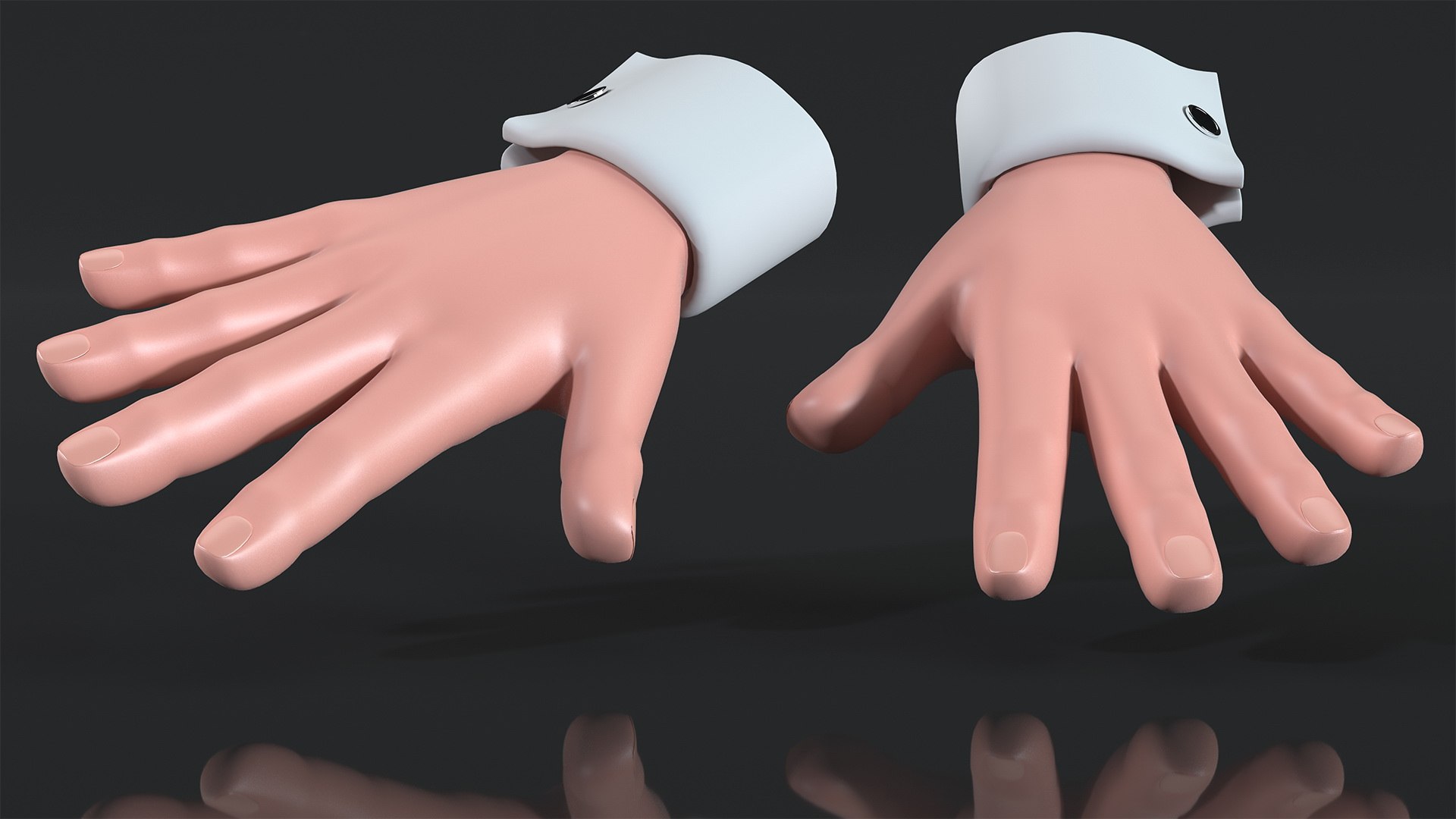 3D cartoon man hands - TurboSquid 1542991