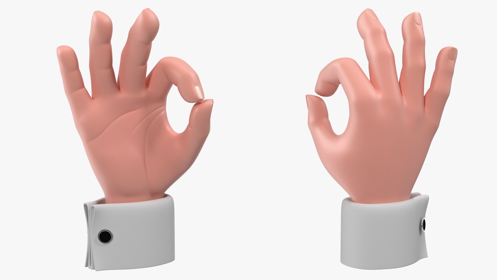 3D cartoon man hands - TurboSquid 1542991