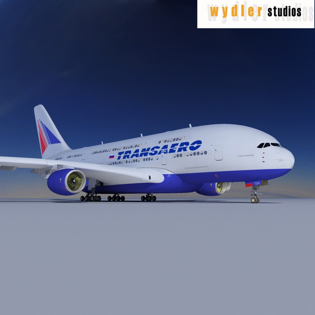 3d A380 Transaero