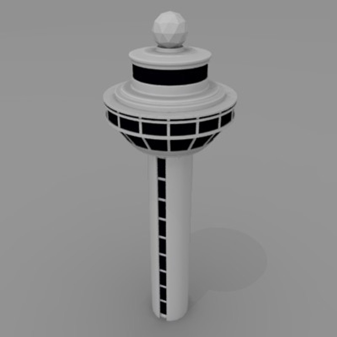 3d model airport tower
