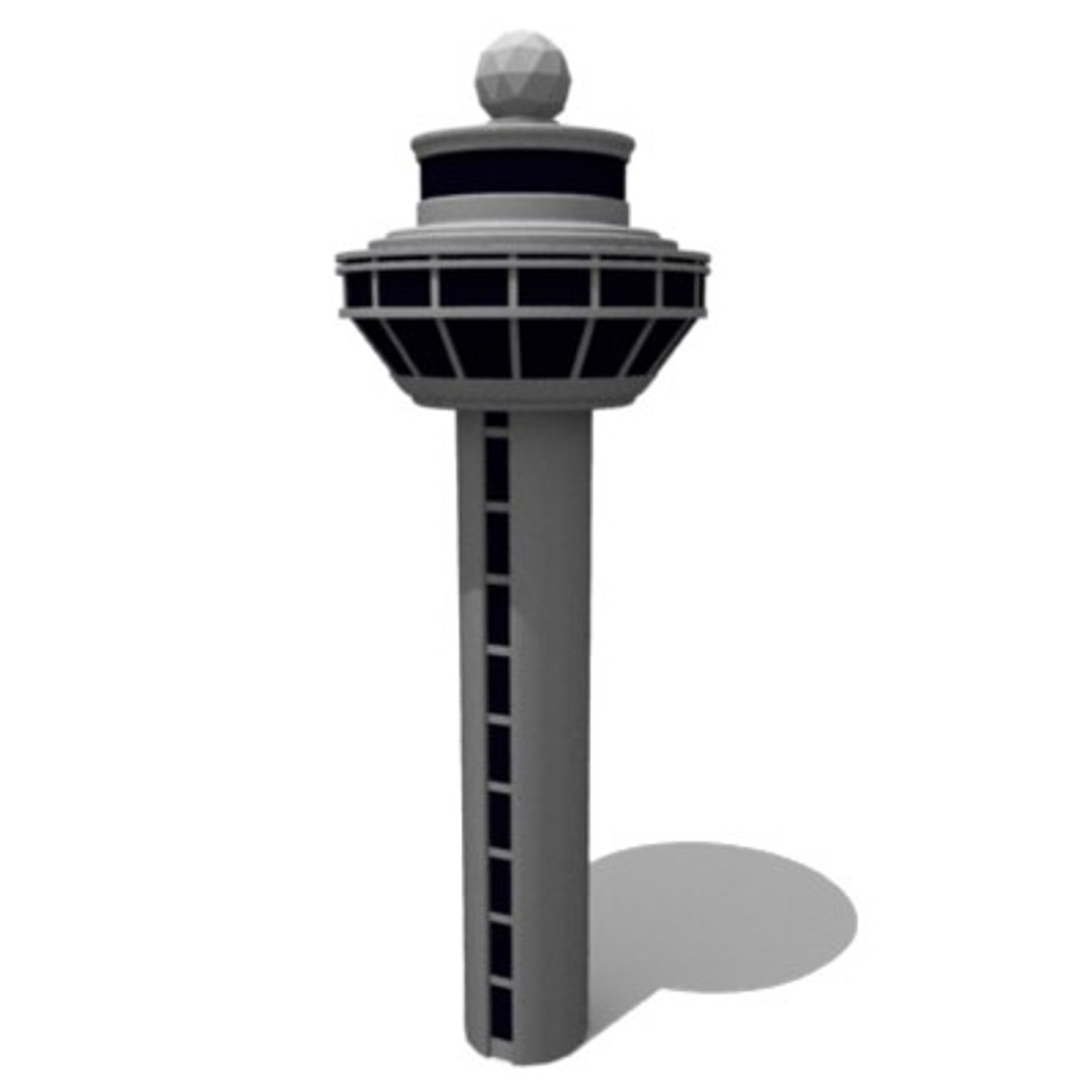 3d model airport tower