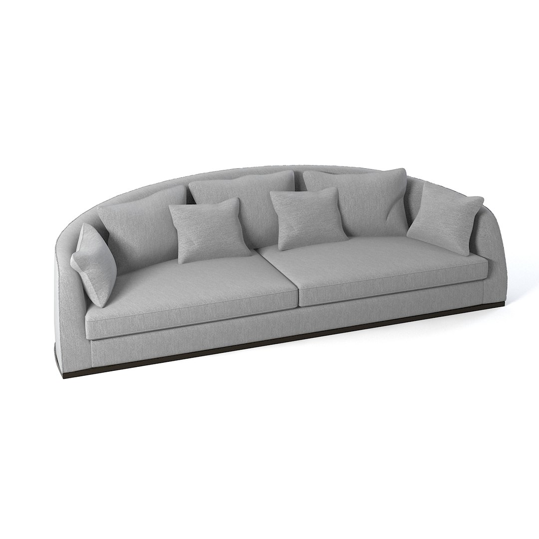 3d Model Curved Sofa Flexform