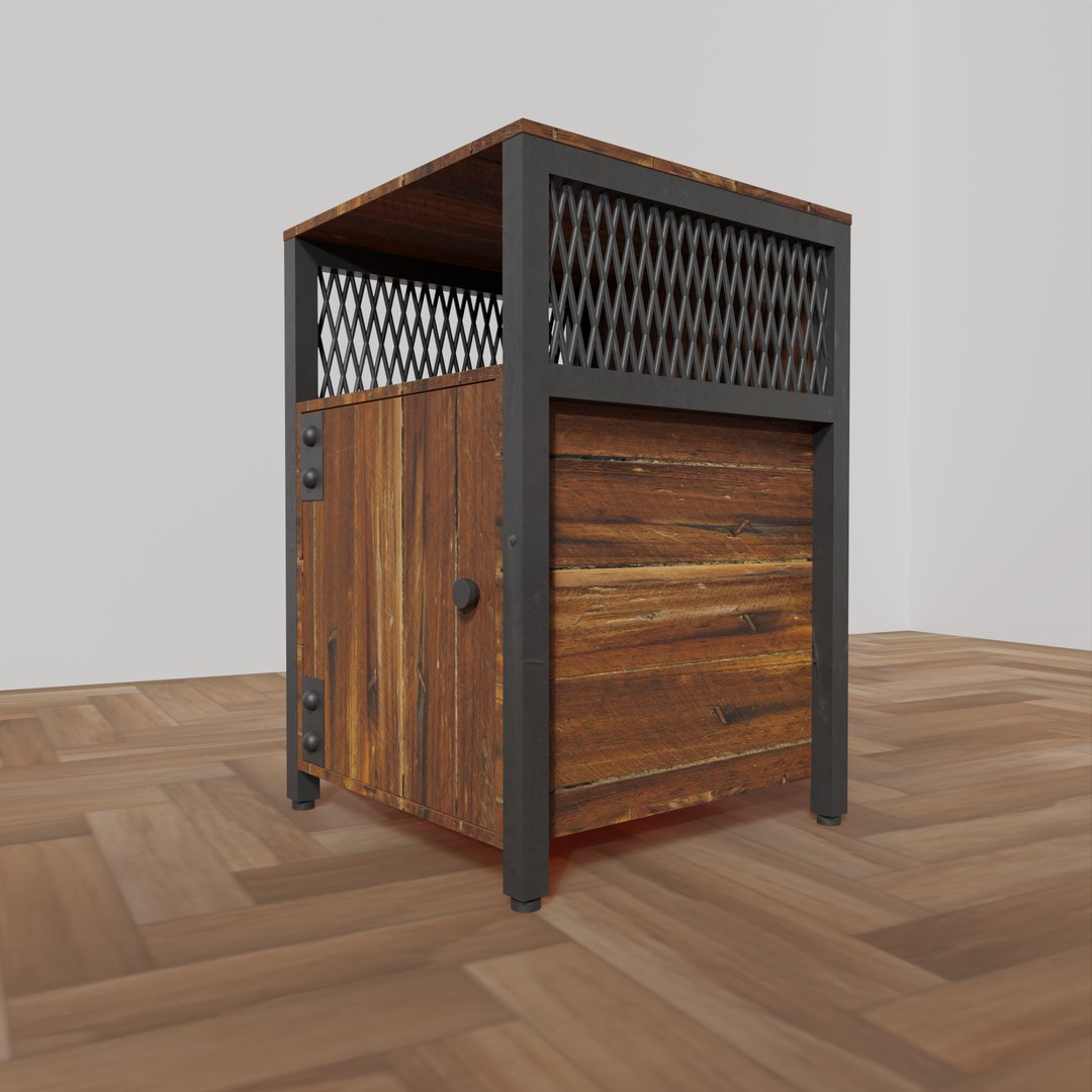 Loft Bedside Table 3D Model - TurboSquid 1958033