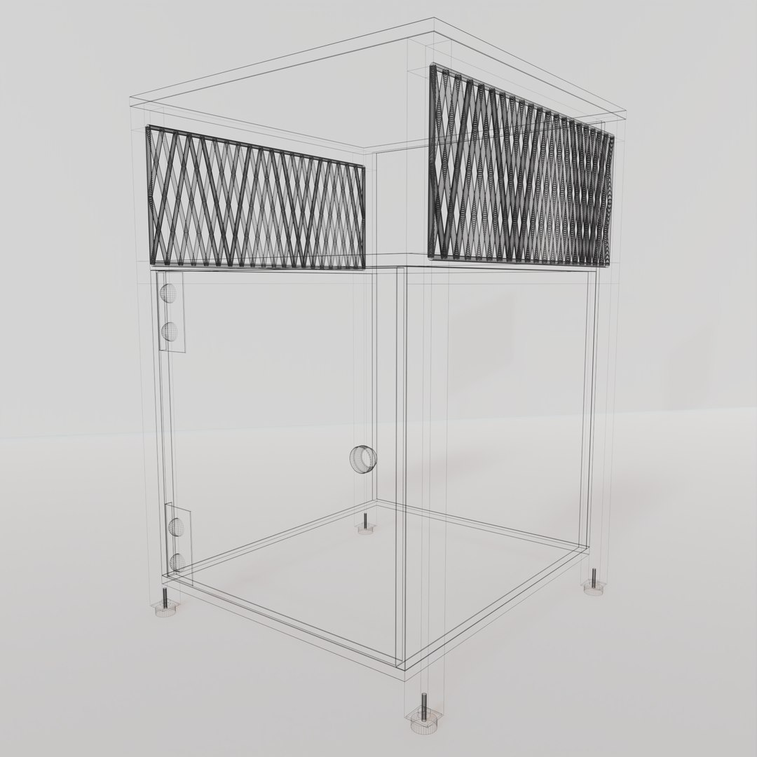 Loft Bedside Table 3D Model - TurboSquid 1958033