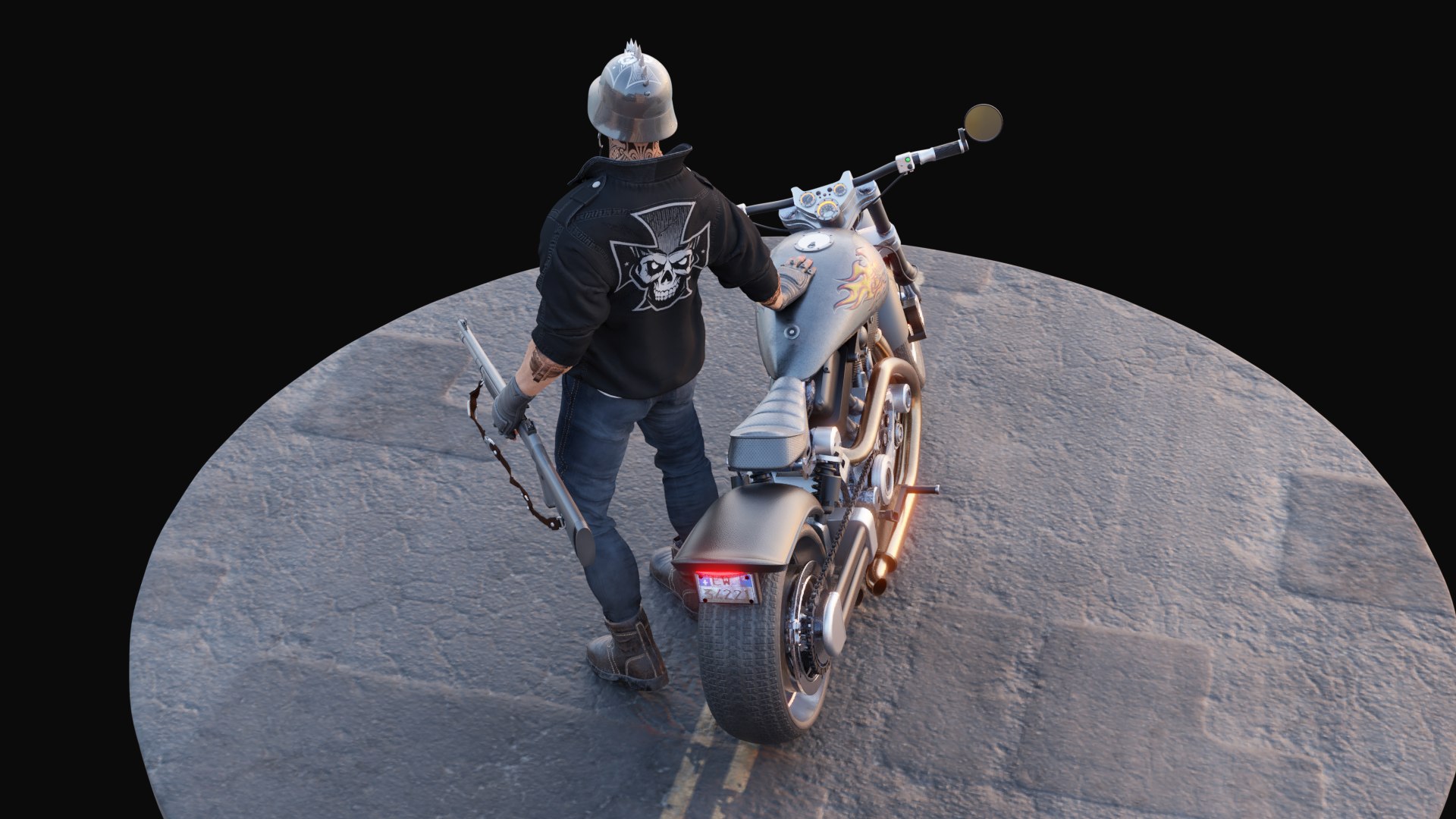 Biker On Motorcycle 3D - TurboSquid 2161085
