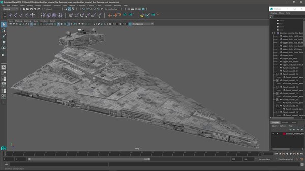 modelo 3d Destructor Estelar Imperial de Star Wars - TurboSquid 2212216