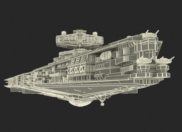 modelo 3d Destructor Estelar Imperial de Star Wars - TurboSquid 2212216