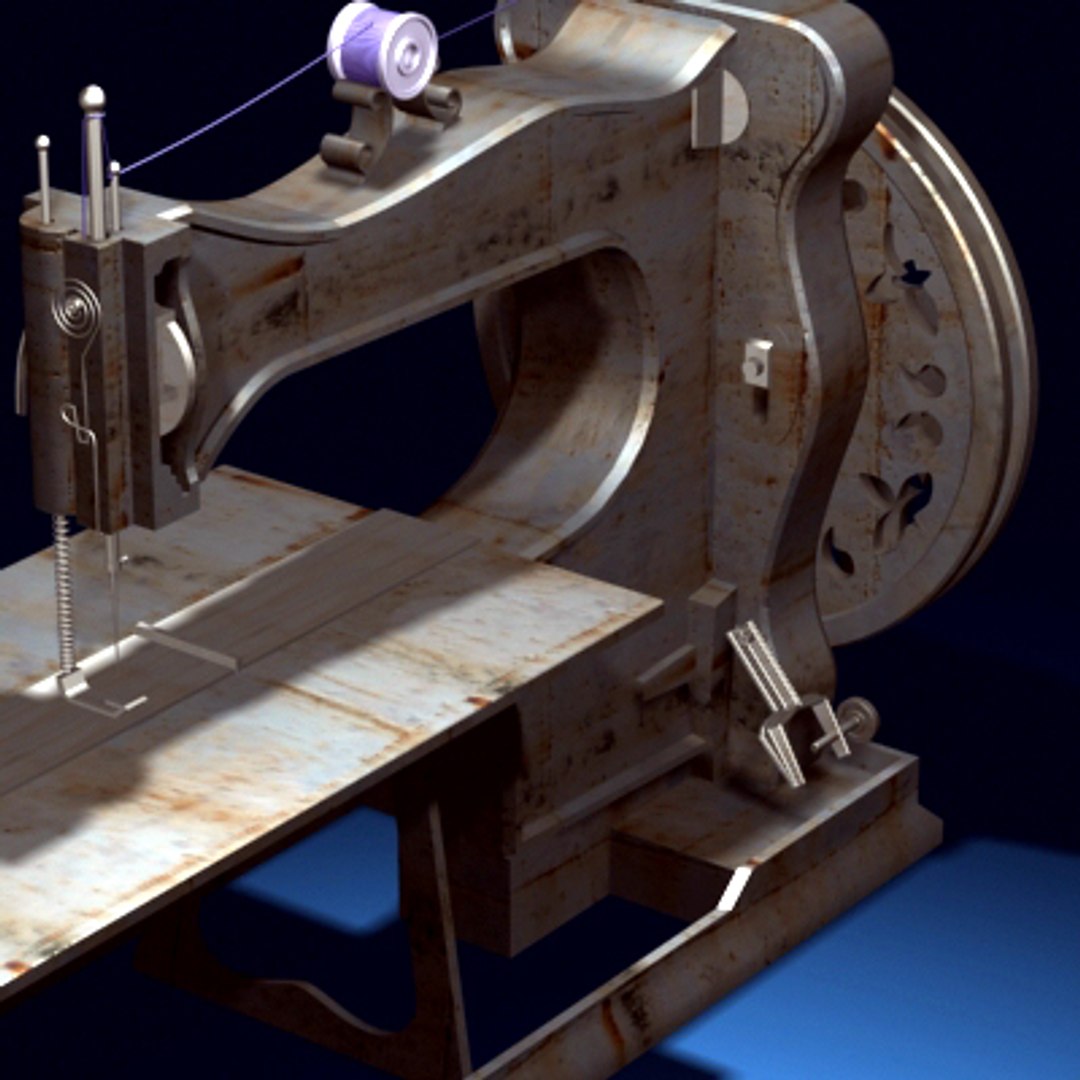 antique sewing machine 3d model