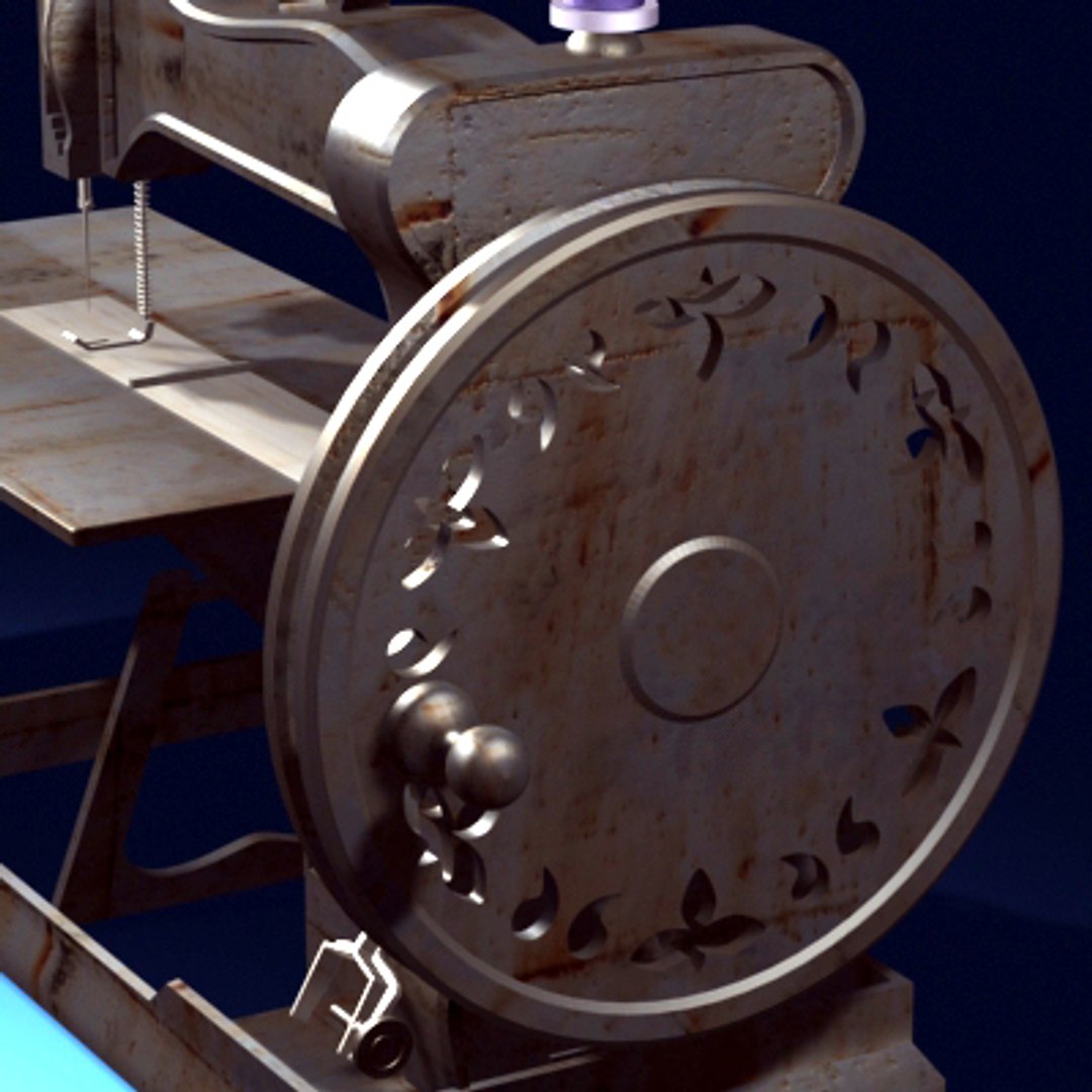 antique sewing machine 3d model