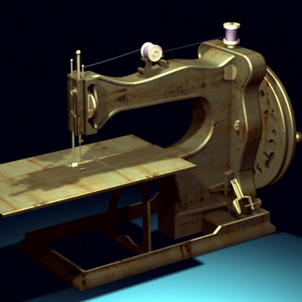 antique sewing machine 3d model