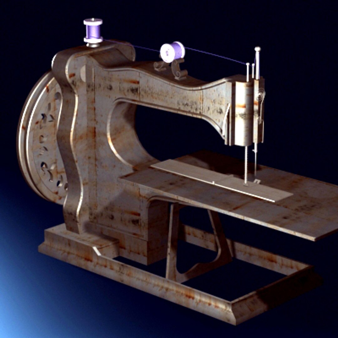 antique sewing machine 3d model