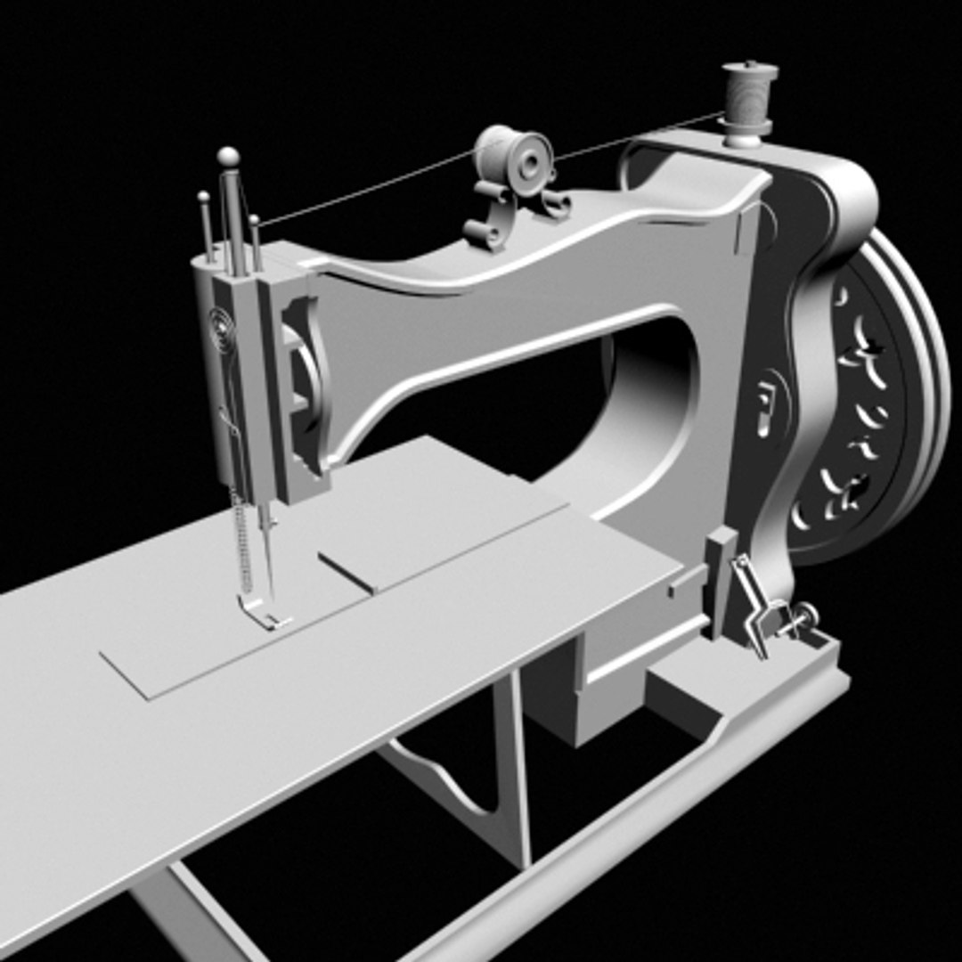antique sewing machine 3d model