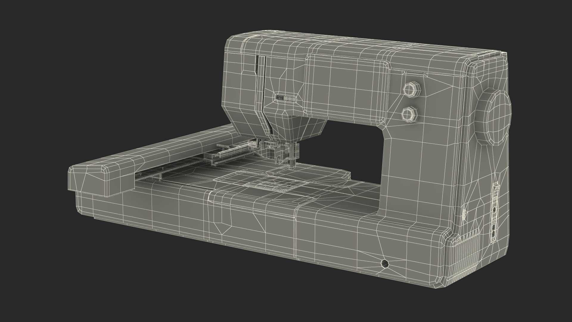 Embroidery Machine Bernette B70 Deco Screen Off 3D Model - TurboSquid 2191954