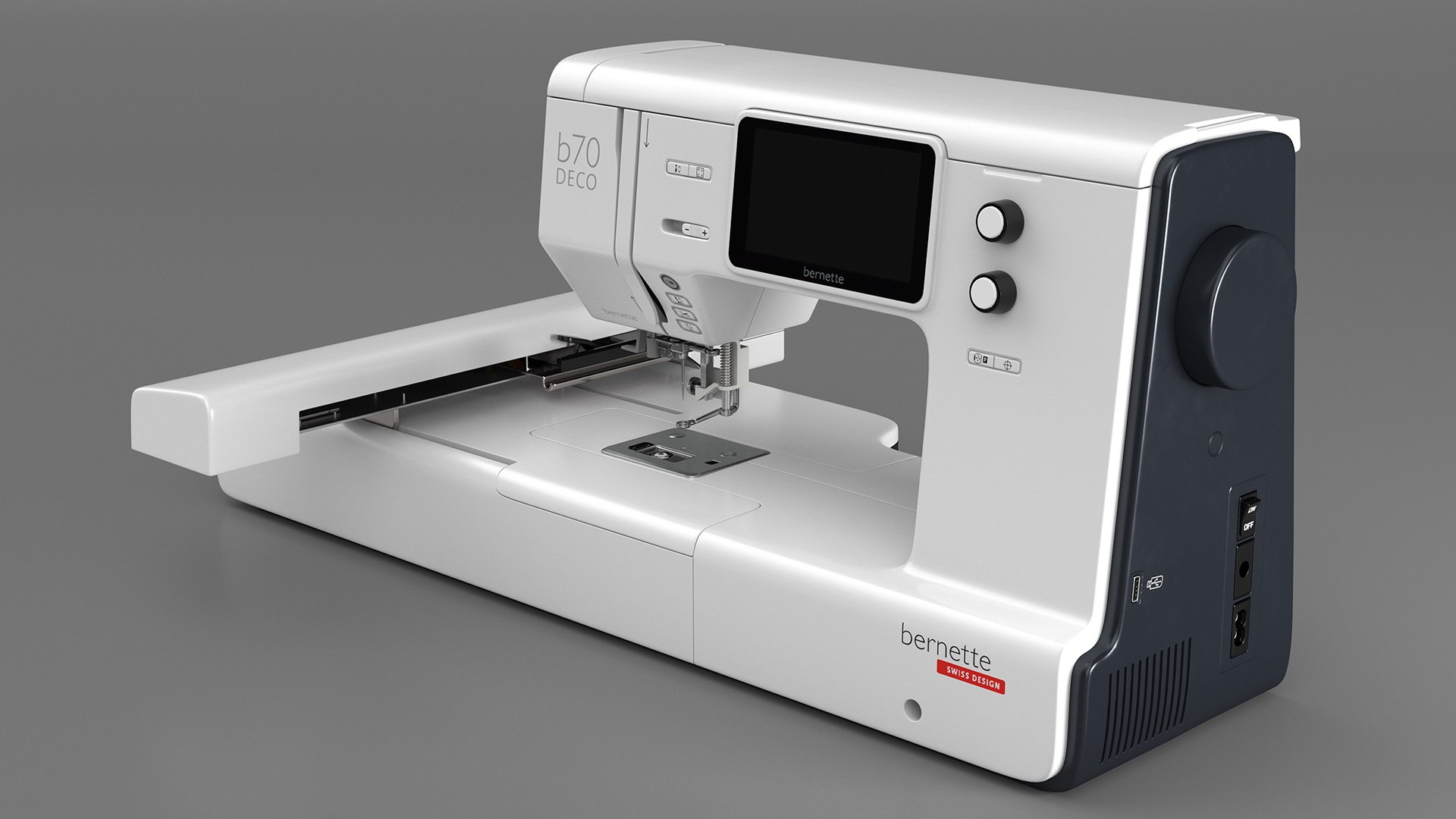 Embroidery Machine Bernette B70 Deco Screen Off 3D Model - TurboSquid 2191954