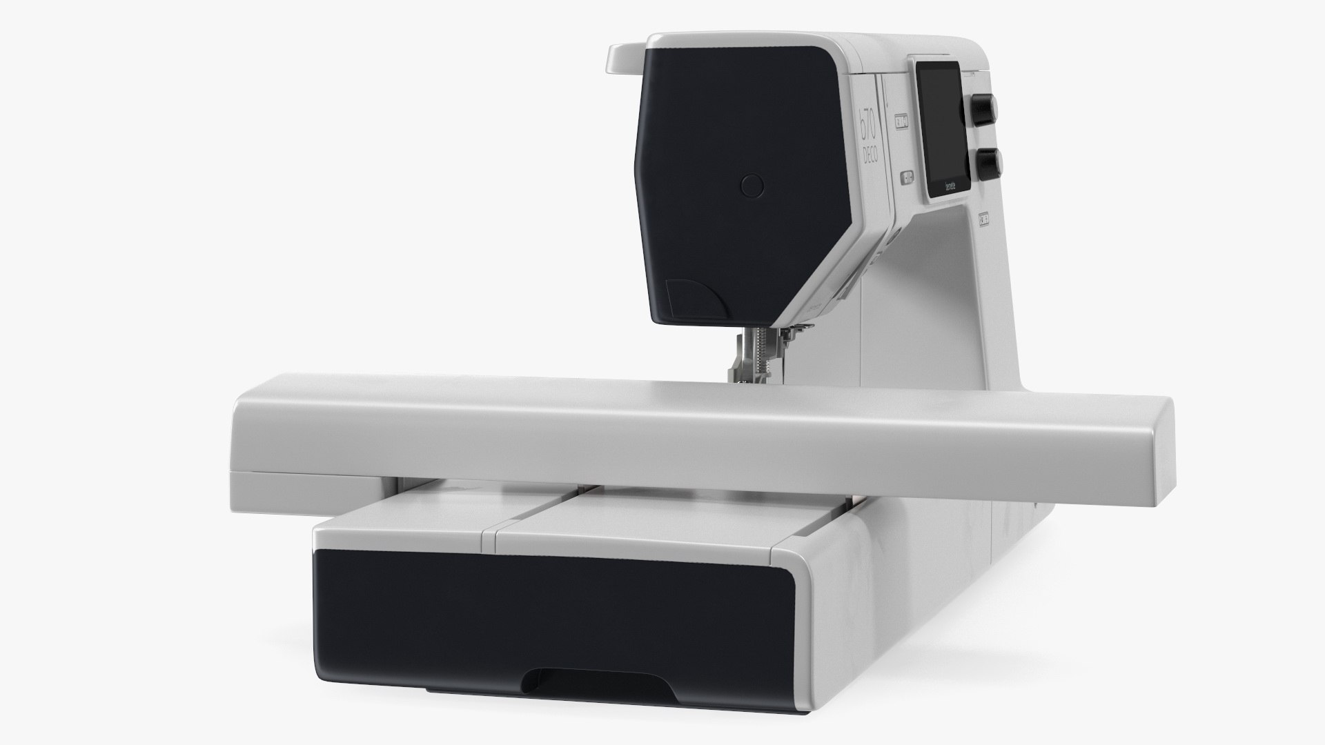 Embroidery Machine Bernette B70 Deco Screen Off 3D Model - TurboSquid 2191954