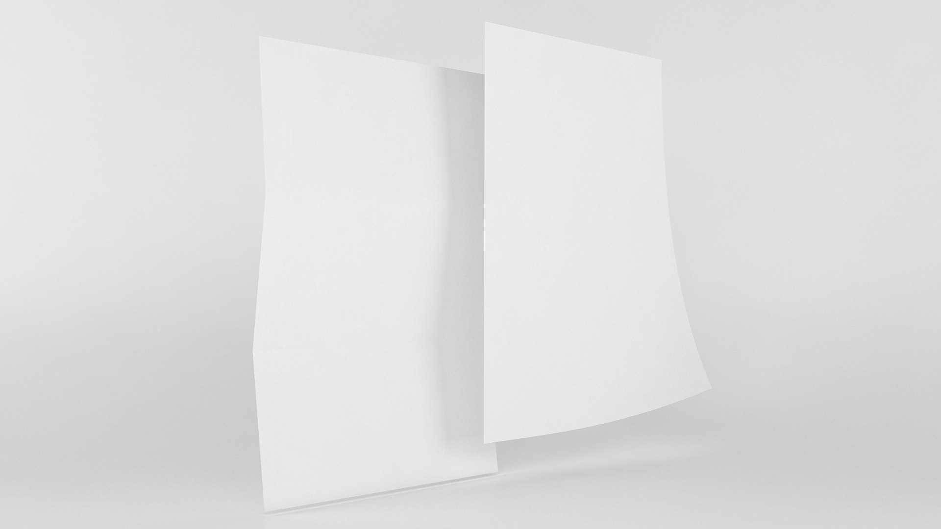 3D A4 Paper Set - TurboSquid 1784918